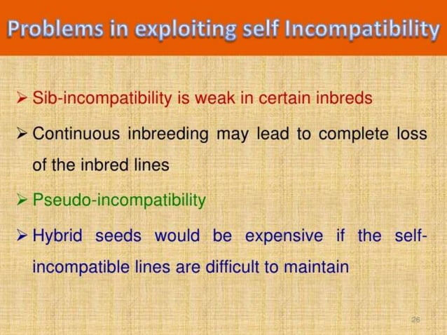 Self incompatibility ppt | PPTX