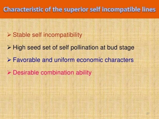 Self incompatibility ppt | PPTX