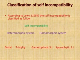 Self incompatibility ppt | PPTX