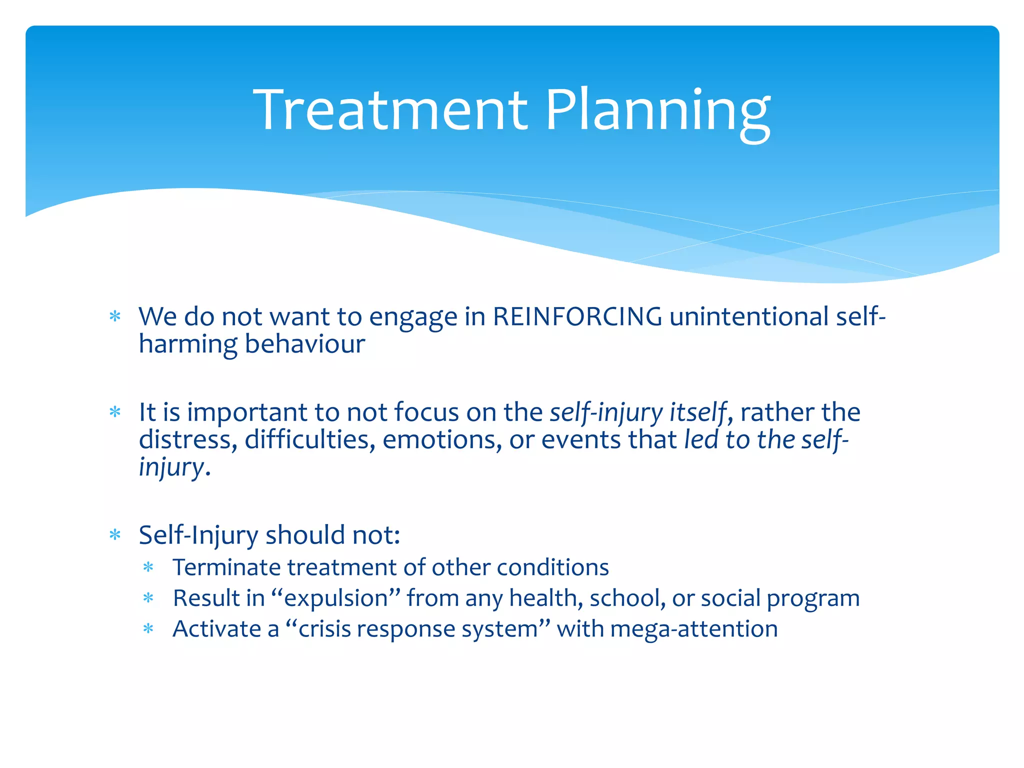 A Guide to Understanding Self-Injury | PDF