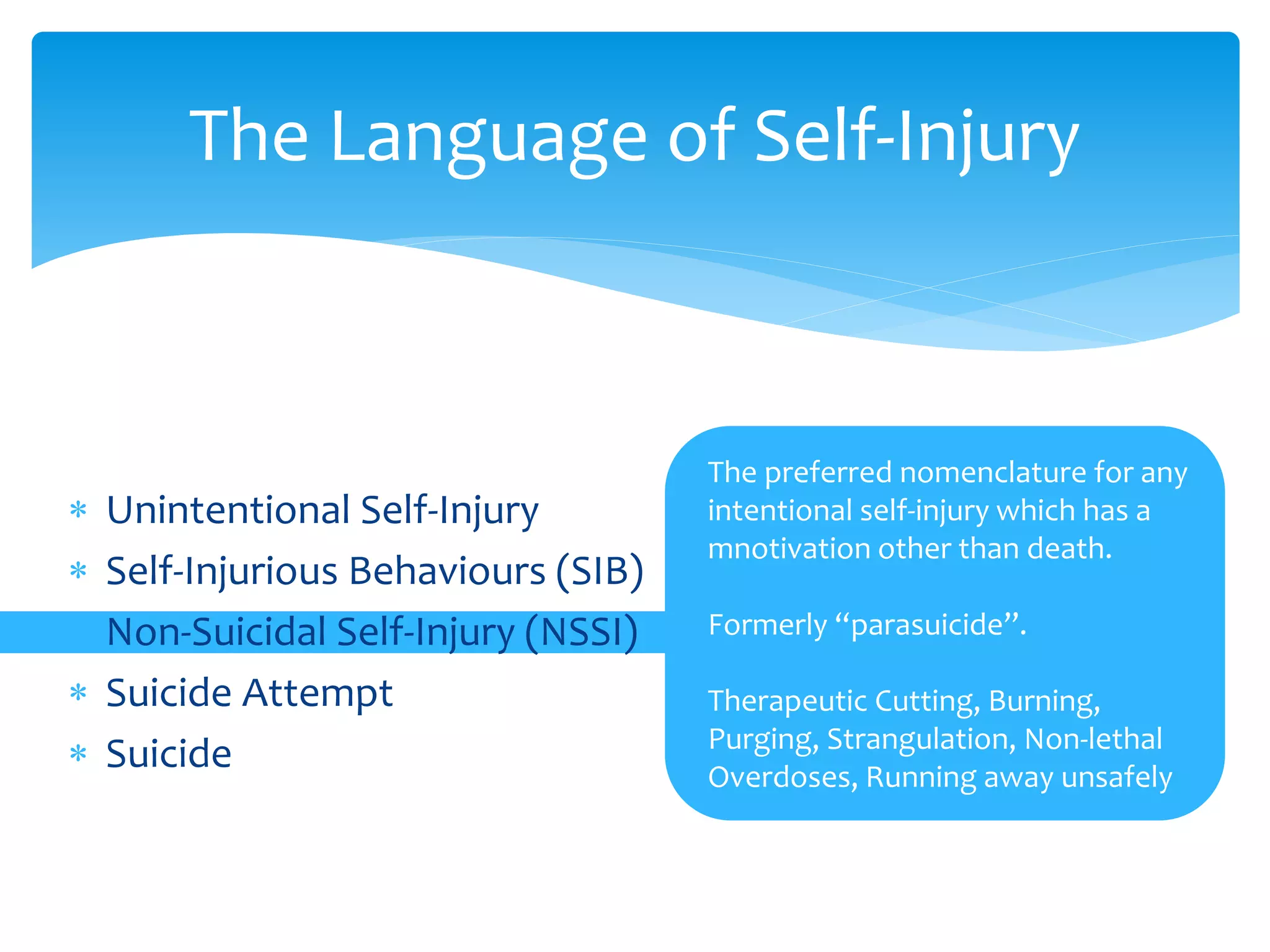 A Guide to Understanding Self-Injury | PDF | Brain and Nervous System ...