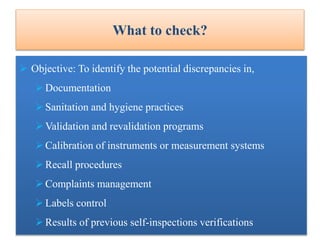 Self inspection | PPTX