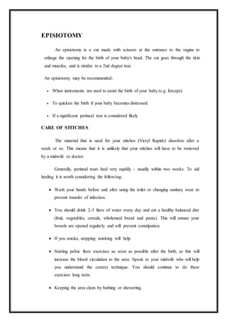 Self instructional module on perineal tear | DOCX