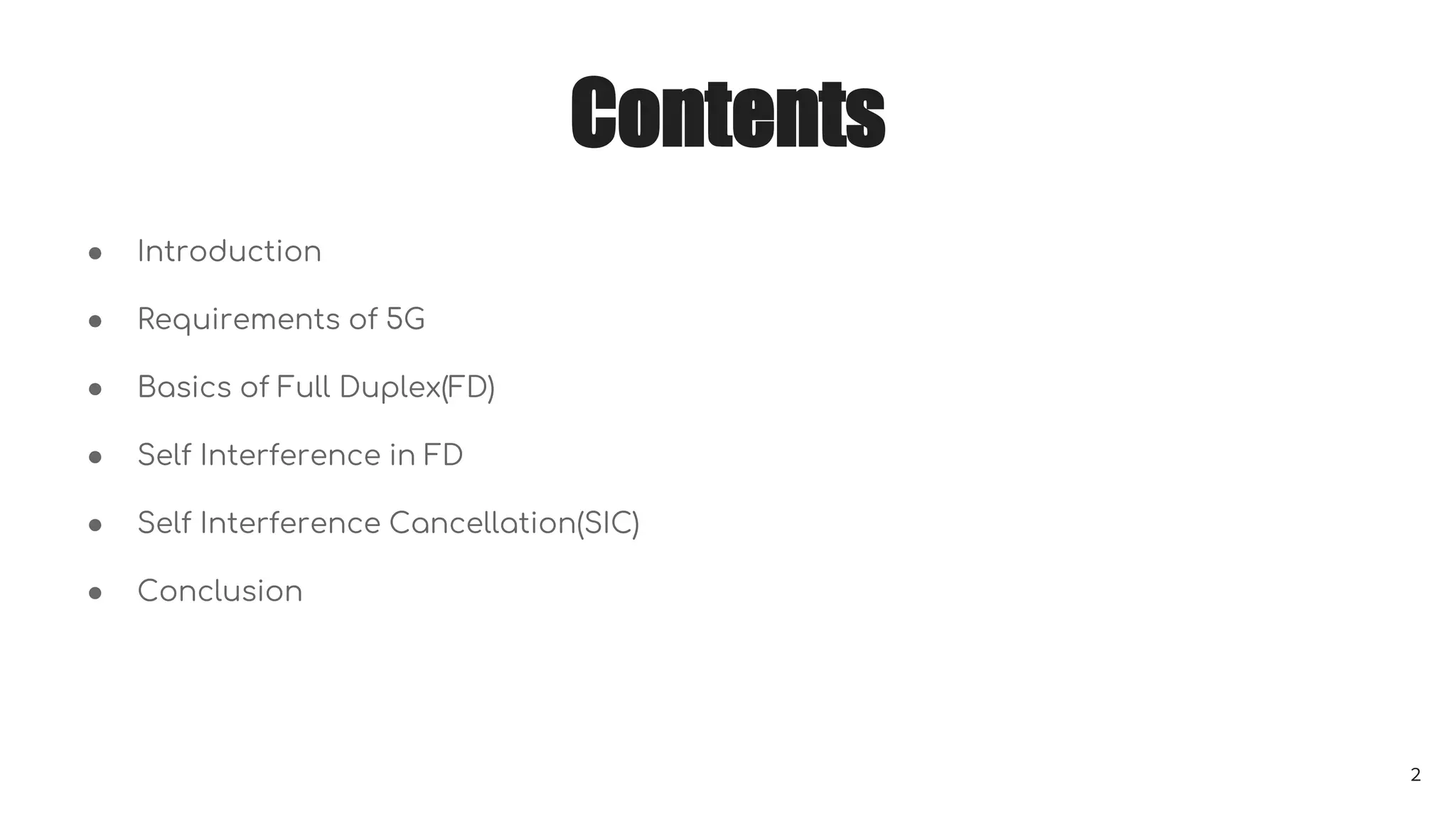Self interference cancellation of full duplex technology in 5G | PPTX