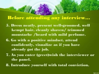 Self Introduction & Interview Tips | PPT