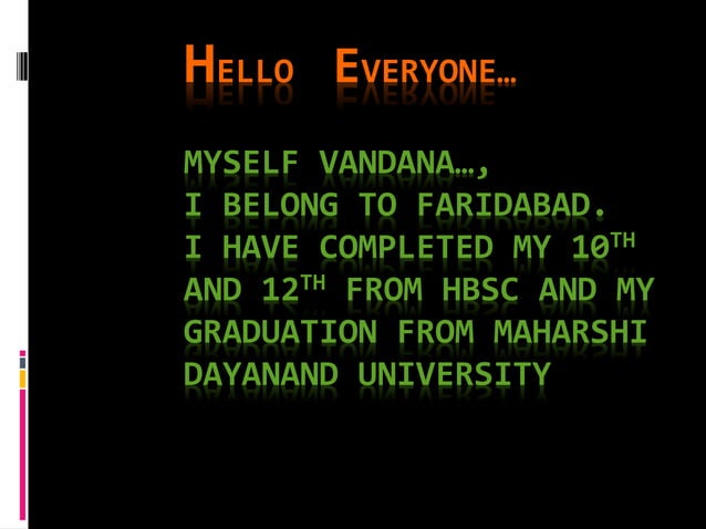 Best Self Intro PPT | PPTX