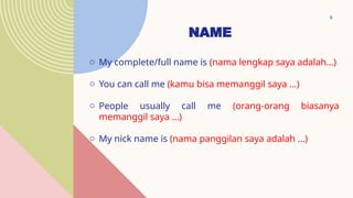 Sel-Introduction How to Introduce yourself step by step | PPTX