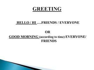 Self introduction (1) | PPTX