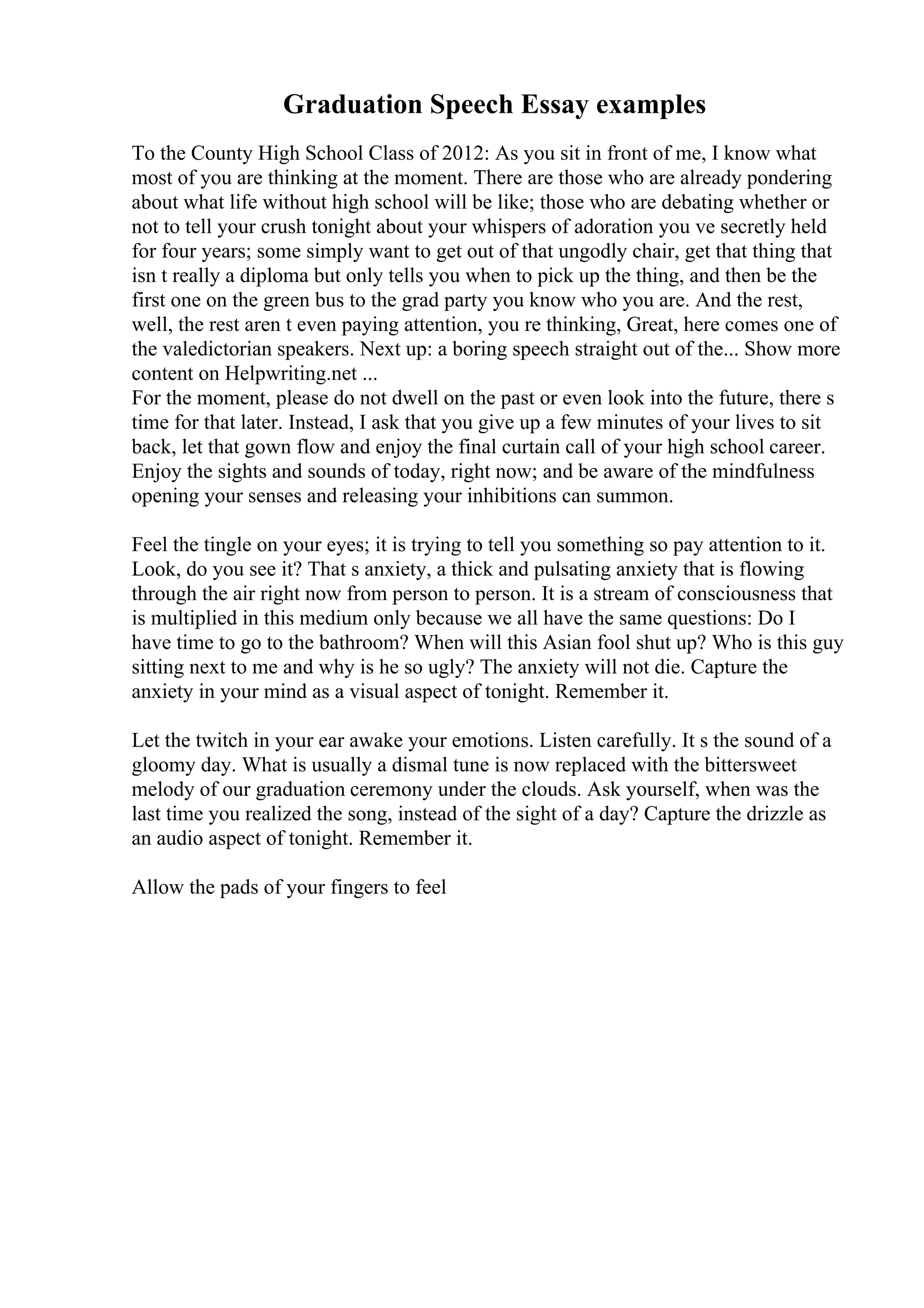 Self Introduction Essay Sample | PDF