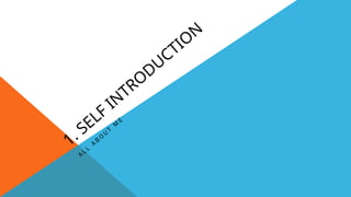 self introduction lesson 1 for grades 1 2 3 | PPTX