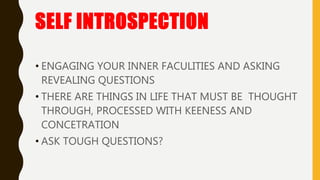Self introspection | PPTX