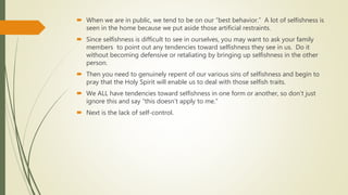 Selfishness | PPTX