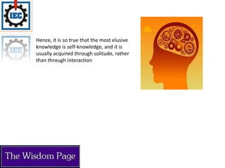 Self knowledge | PPTX