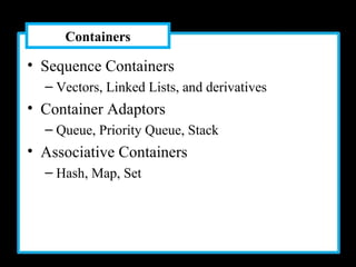 Standard Template Library | PPT