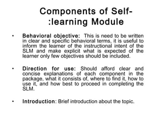 Self learning | PPT