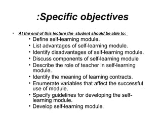 Self learning | PPT