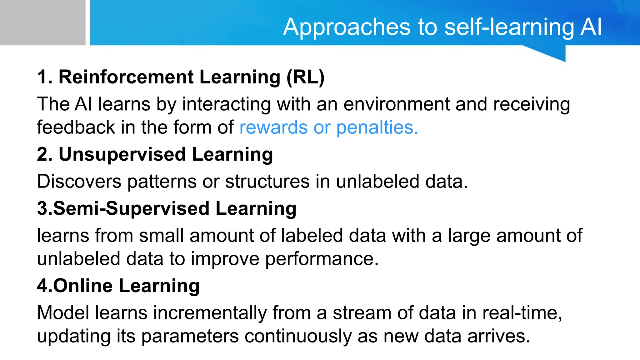Self Learning AI model machine learning.pptx