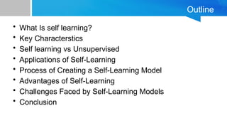 Self Learning AI model machine learning.pptx