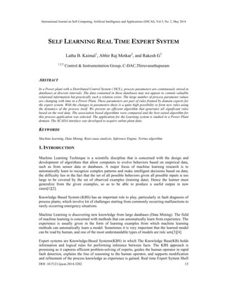 Self learning real time expert system | PDF