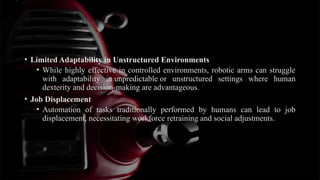 Self Learning Robot-Arm-de all basice AI,Kinematics | PPTX | Robotics | Technology & Computing