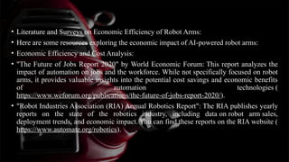 Self Learning Robot-Arm-de all basice AI,Kinematics | PPTX | Robotics | Technology & Computing