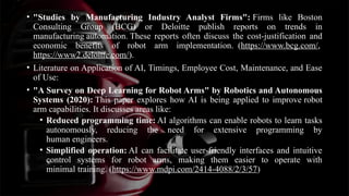 Self Learning Robot-Arm-de all basice AI,Kinematics | PPT