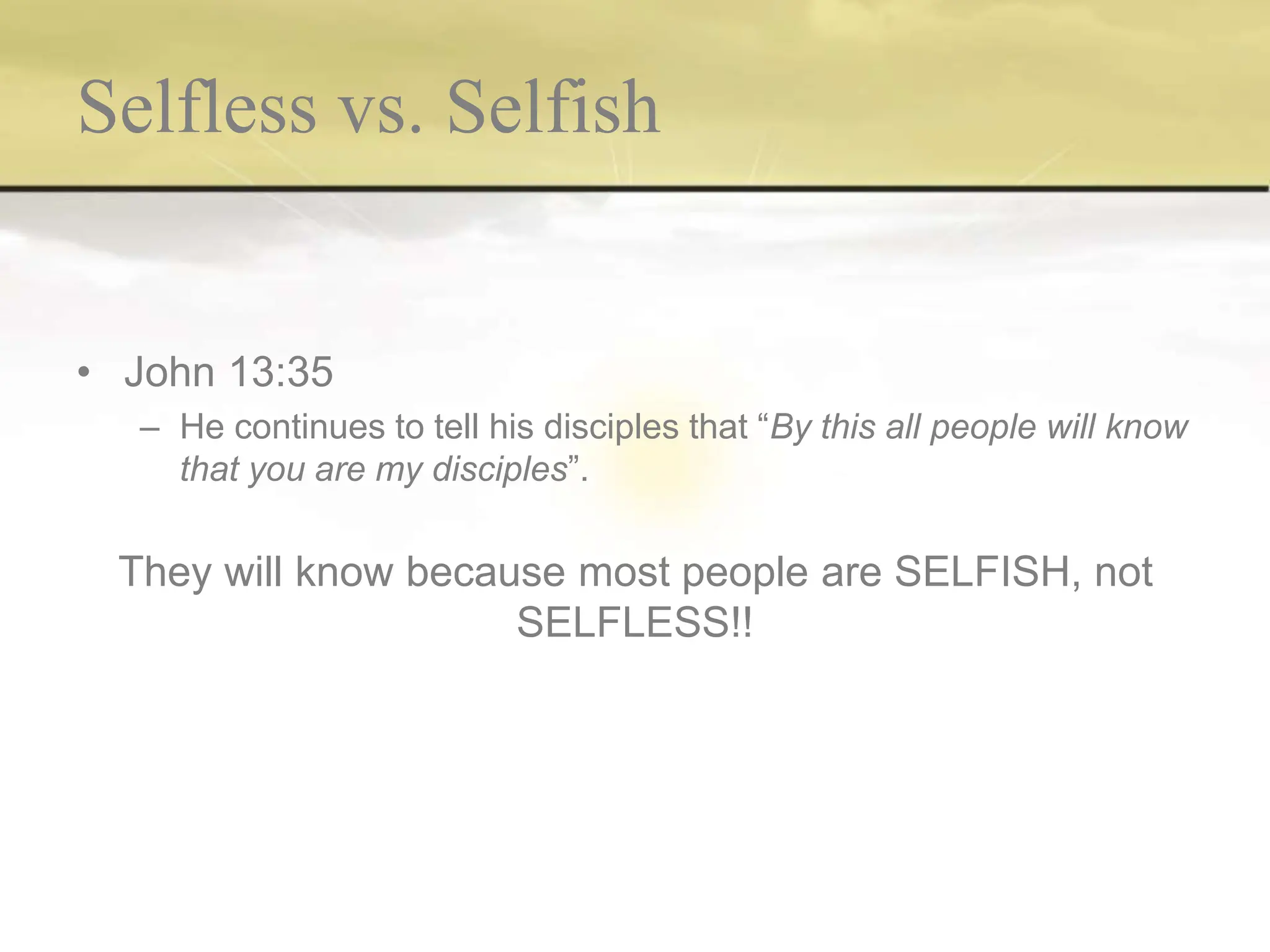 selfish versus self and other people ont | PPT