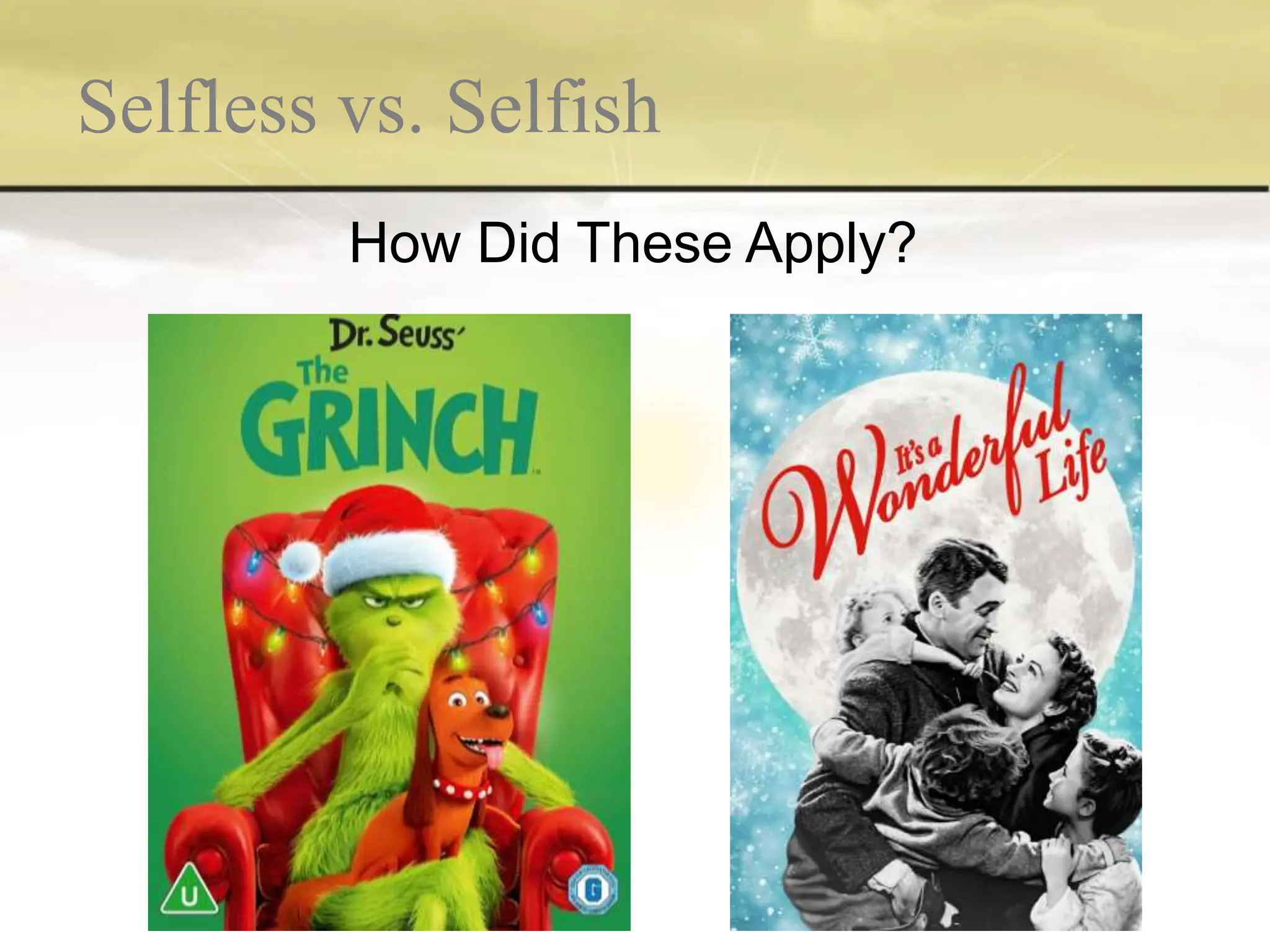 selfish versus self and other people ont | PPT