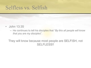 selfish versus self and other people ont | PPT