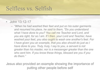 selfish versus self and other people ont | PPT