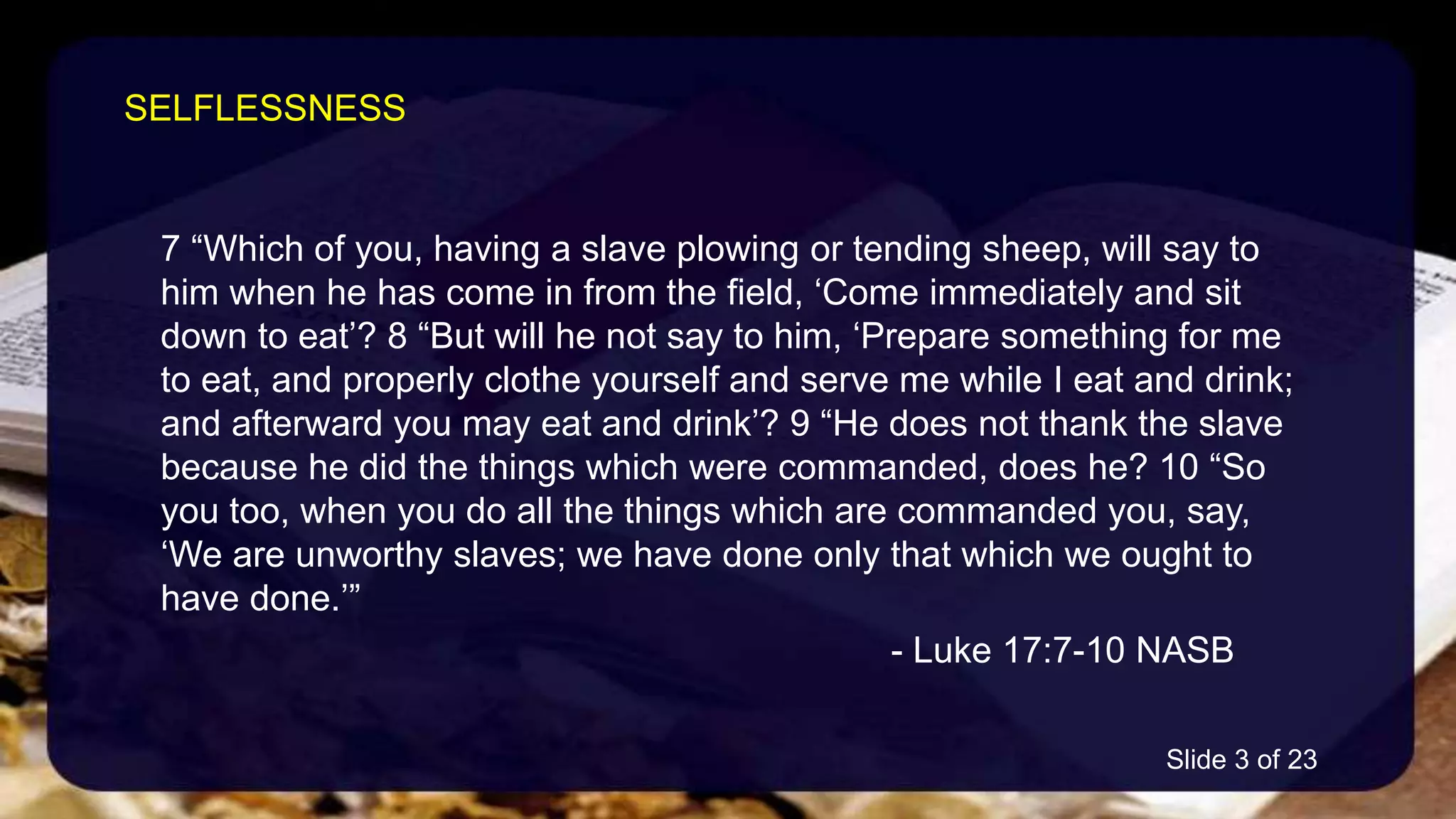 Selflessness | PPT