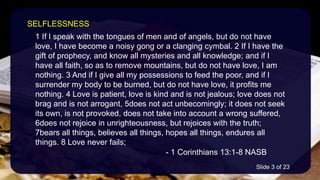 Selflessness | PPT