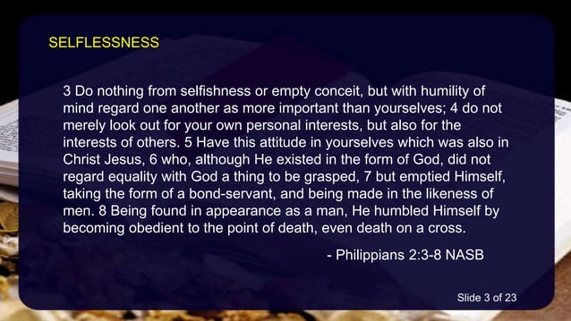 Selflessness | PPT