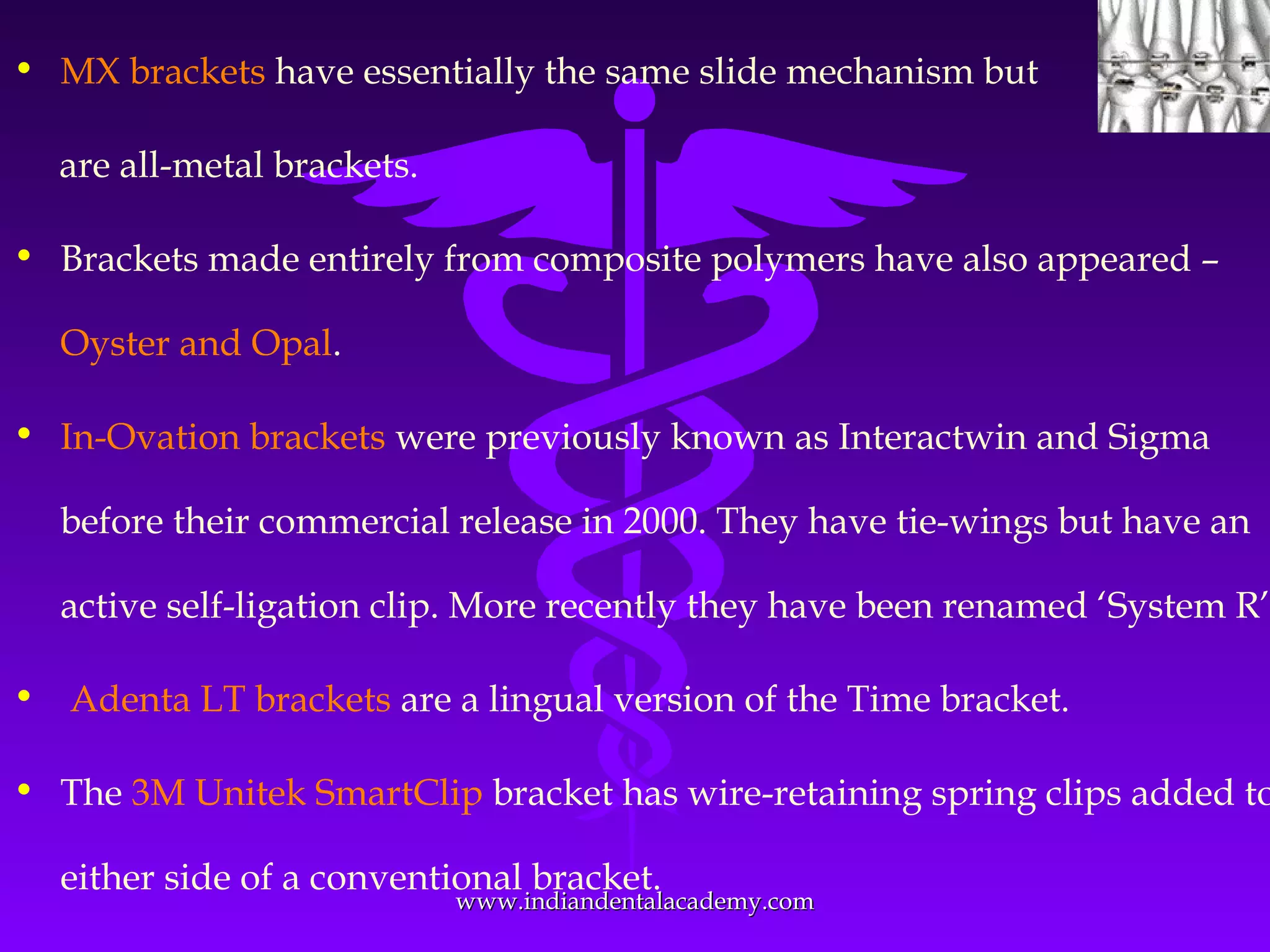 Self ligating brackets | PPT