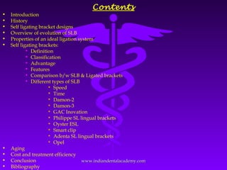 Self ligating brackets | PPT
