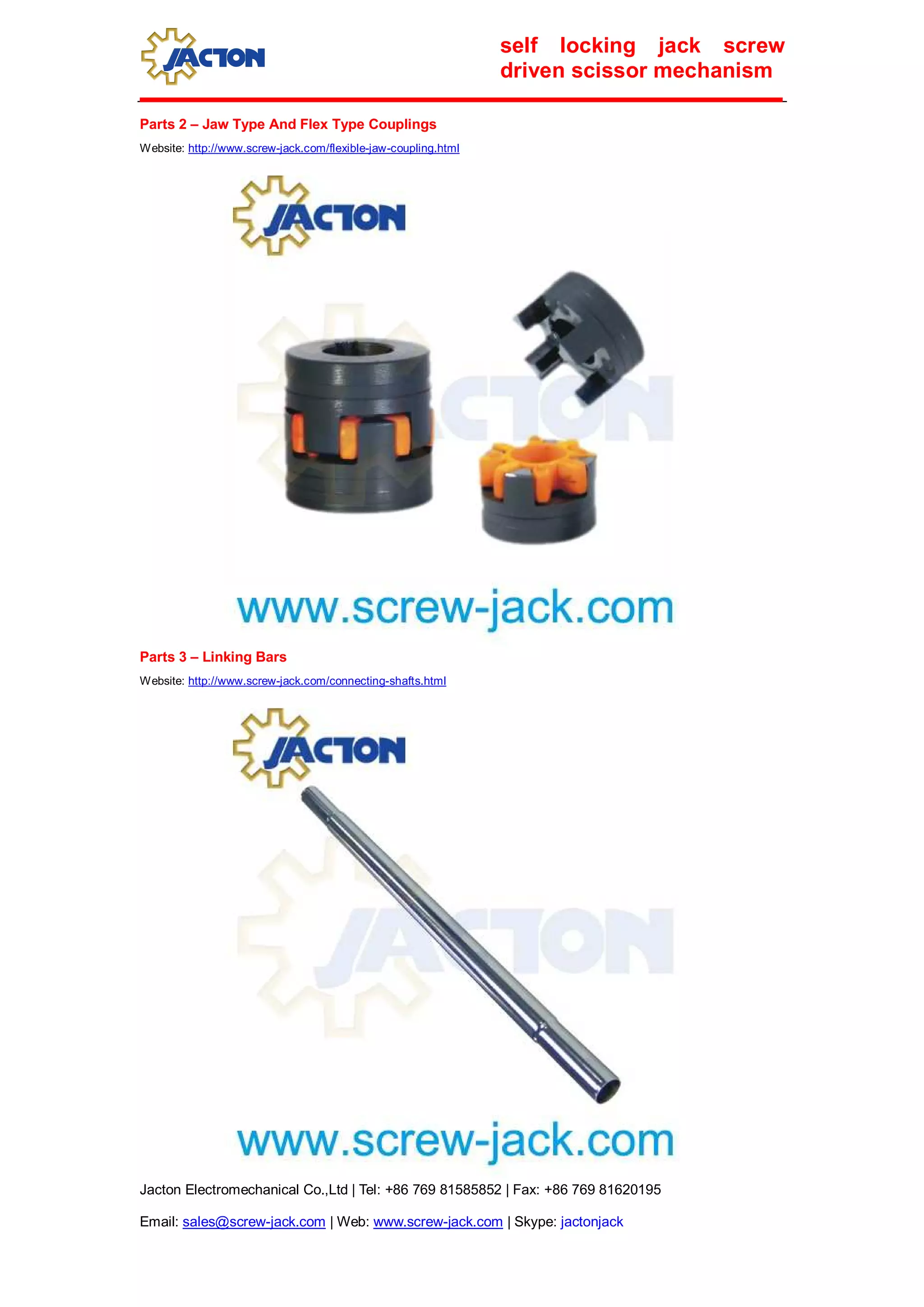 Self locking jack screw driven scissor mechanism, worm gear screw jack ...