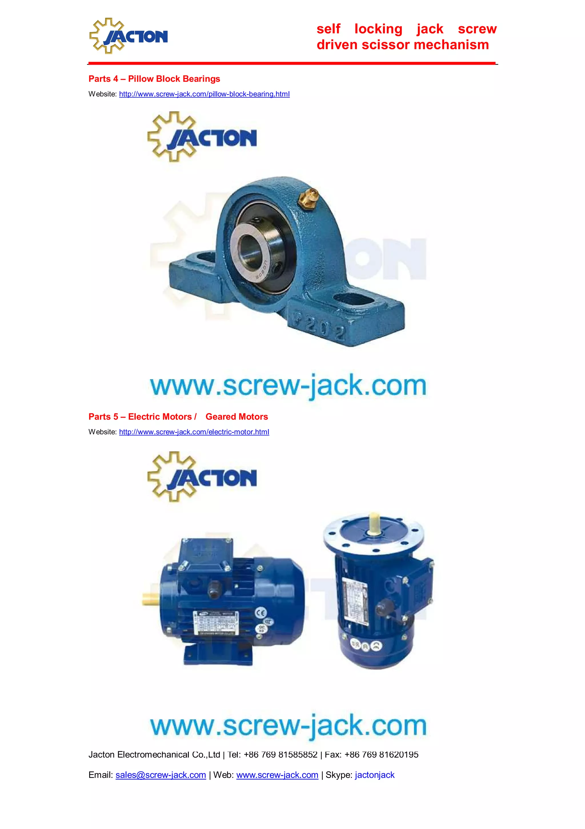 Self locking jack screw driven scissor mechanism, worm gear screw jack ...