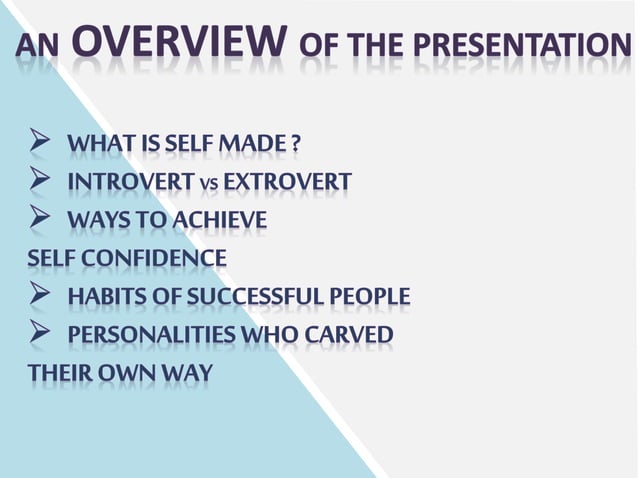 Self made | PPT