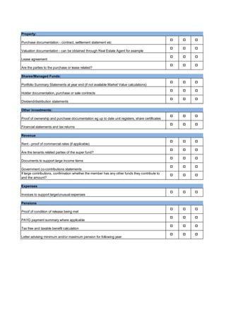 Self Managed Superannuation Fund Audits | PDF