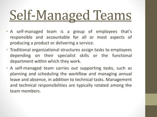 Self Managed Teams | PPTX