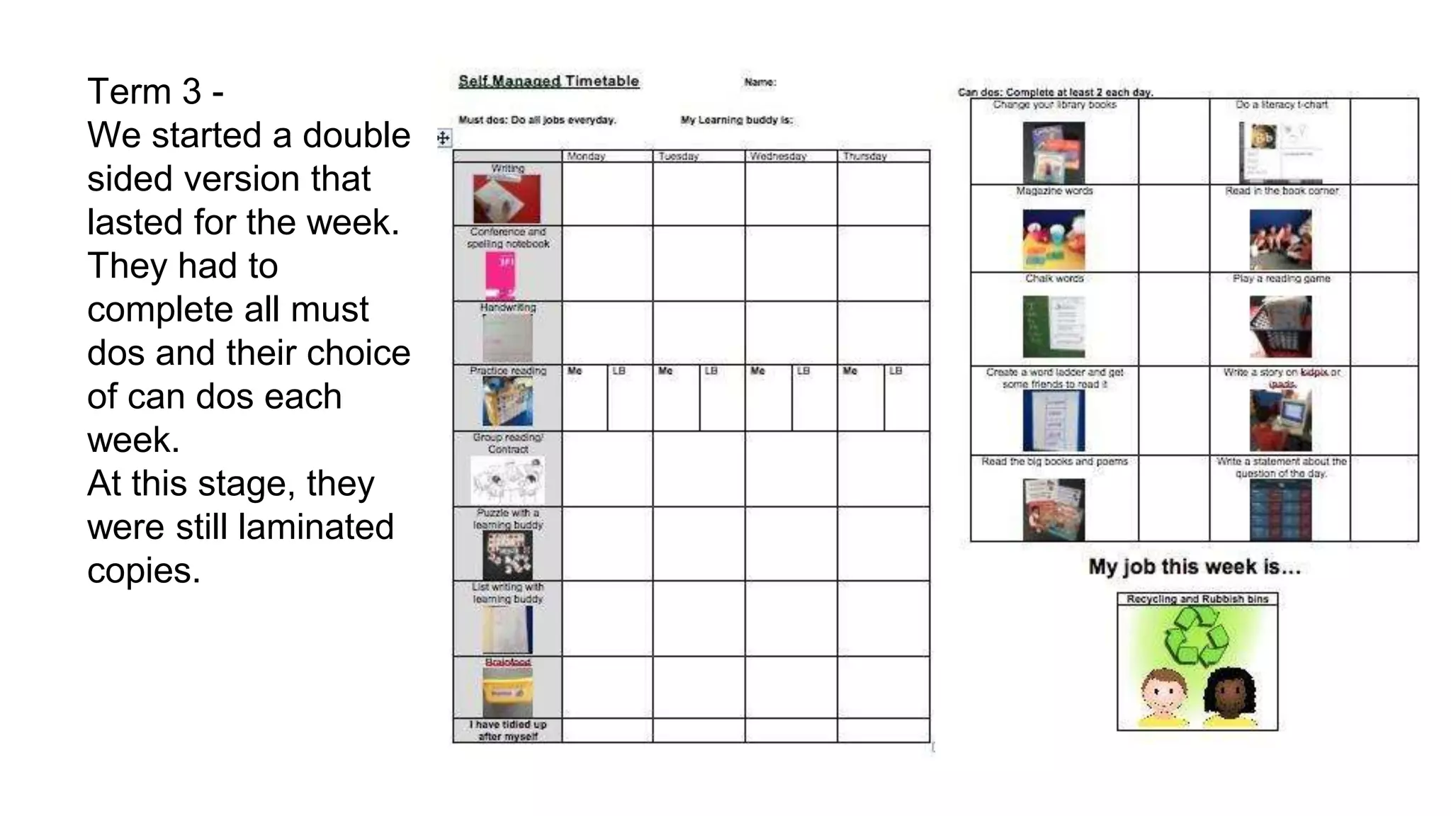 Self managed timetables. | PPT