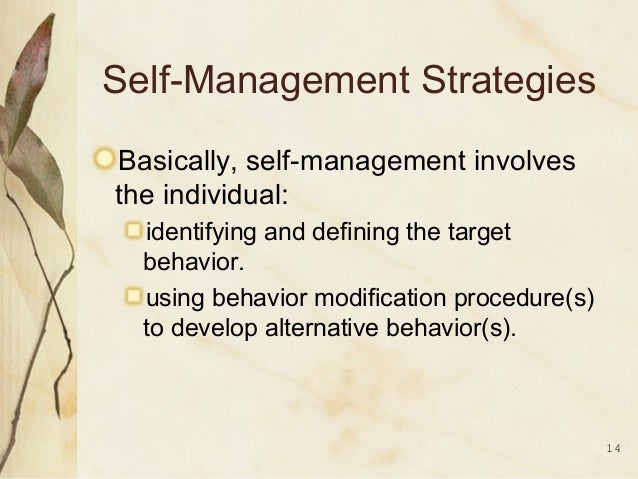 Self management