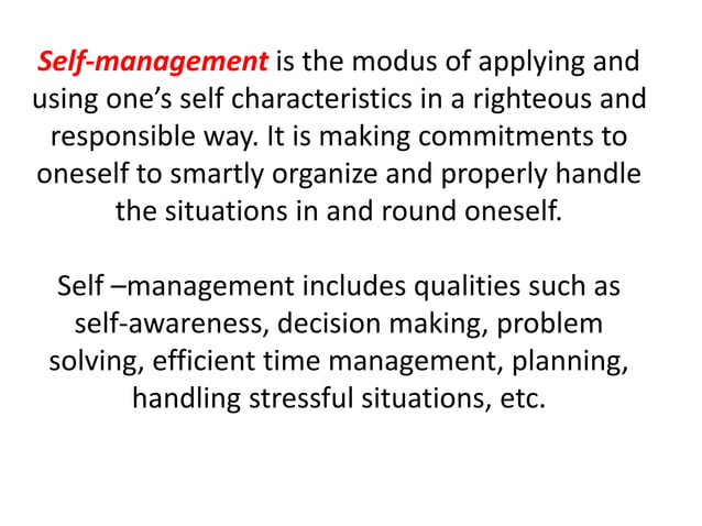 self management.pptx