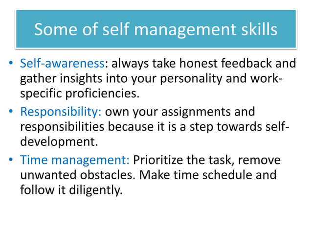 self management.pptx