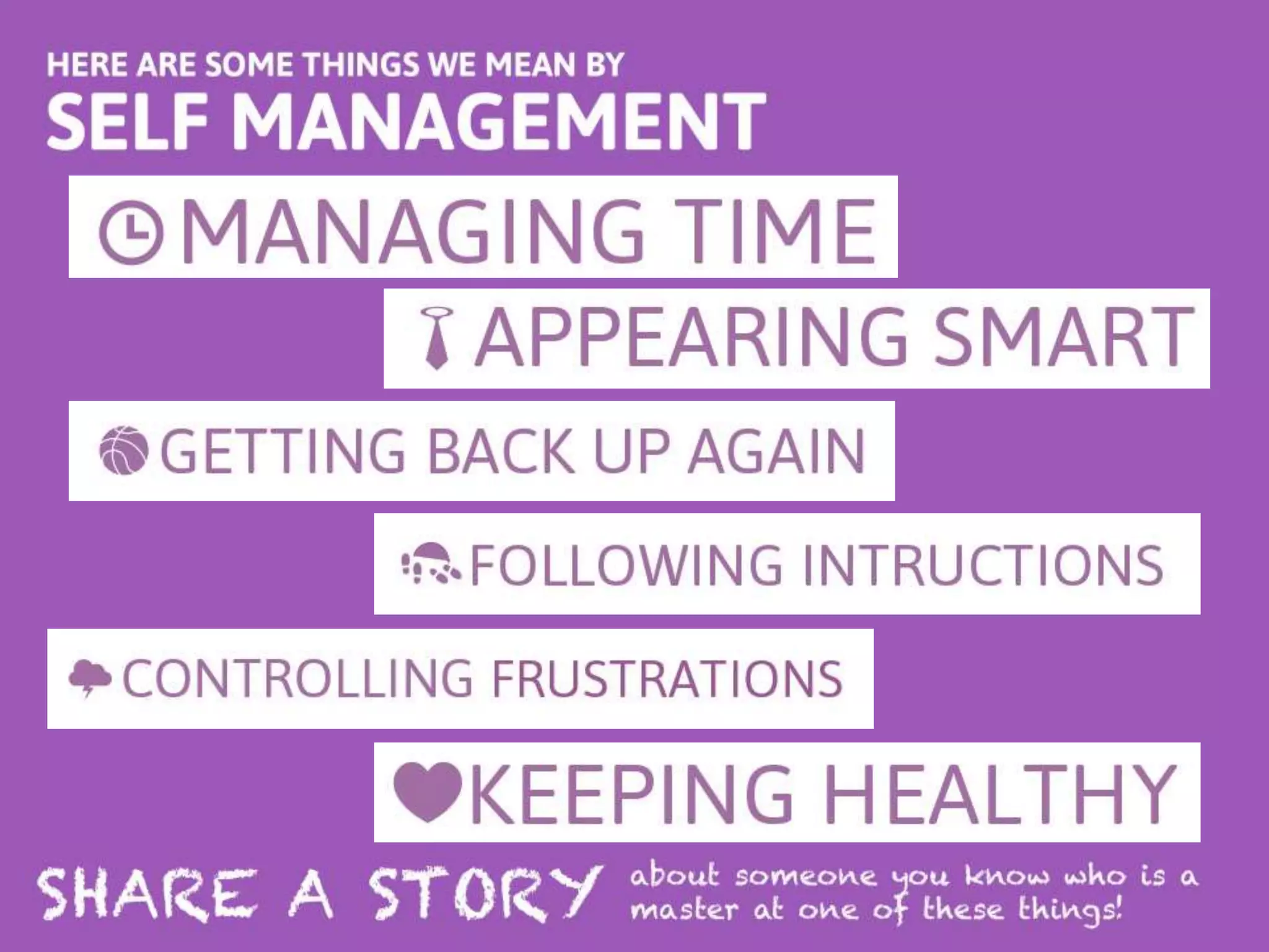 Self management teacher's powerpoint | PPTX