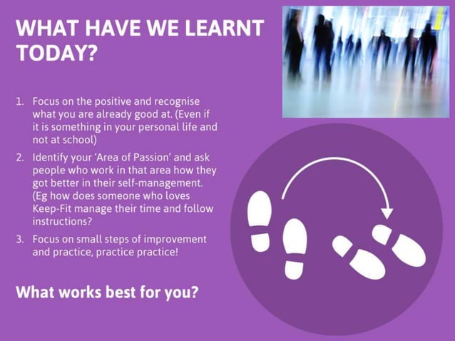 Self management teacher's powerpoint | PPTX