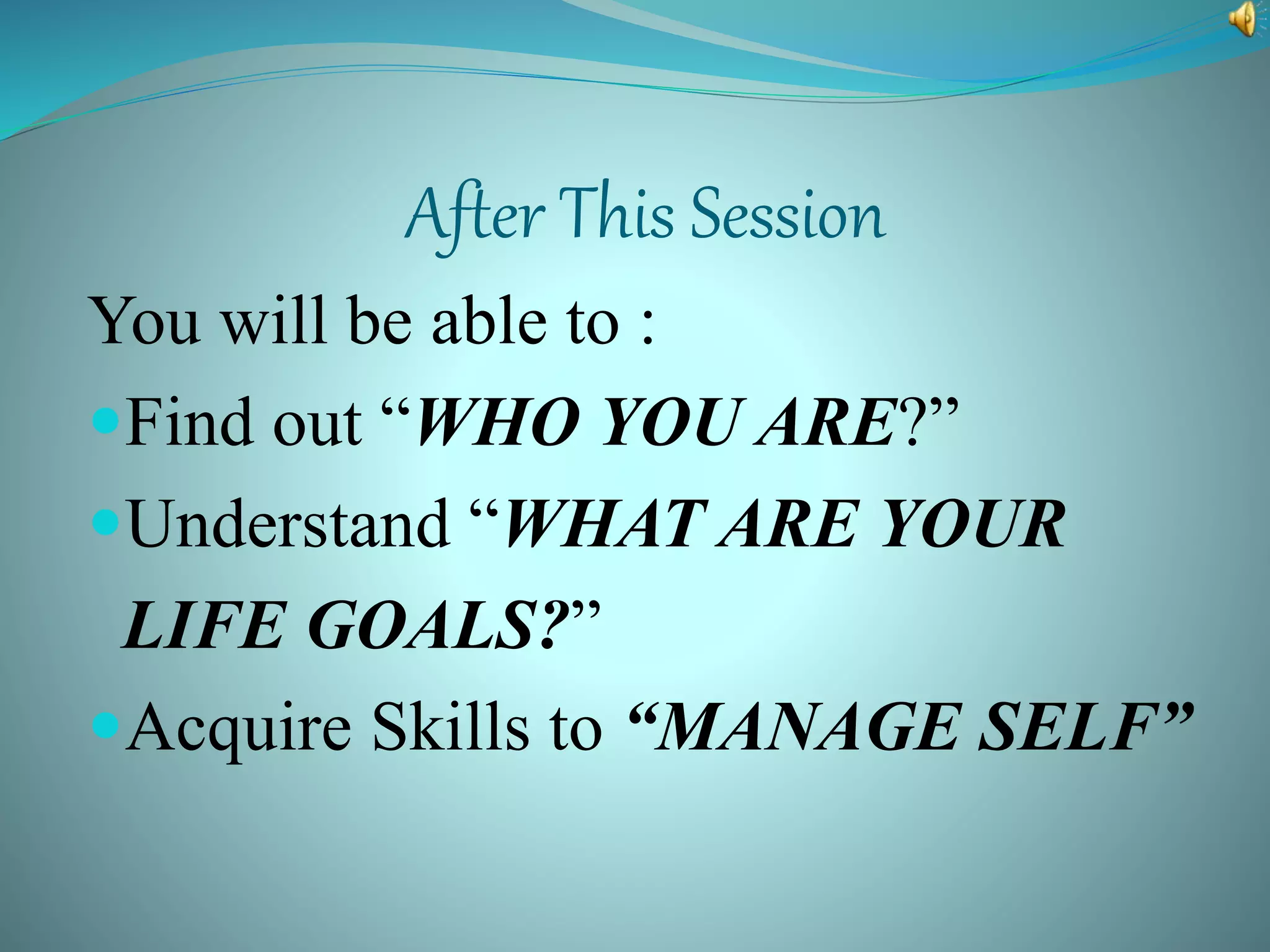 Self management ppt | PPTX