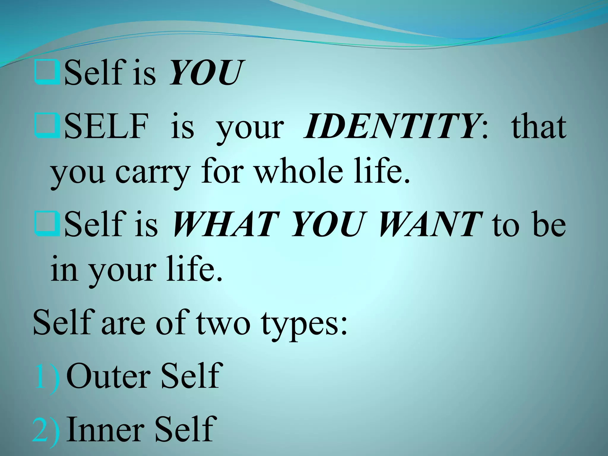 Self management ppt | PPTX