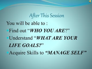Self management ppt | PPTX