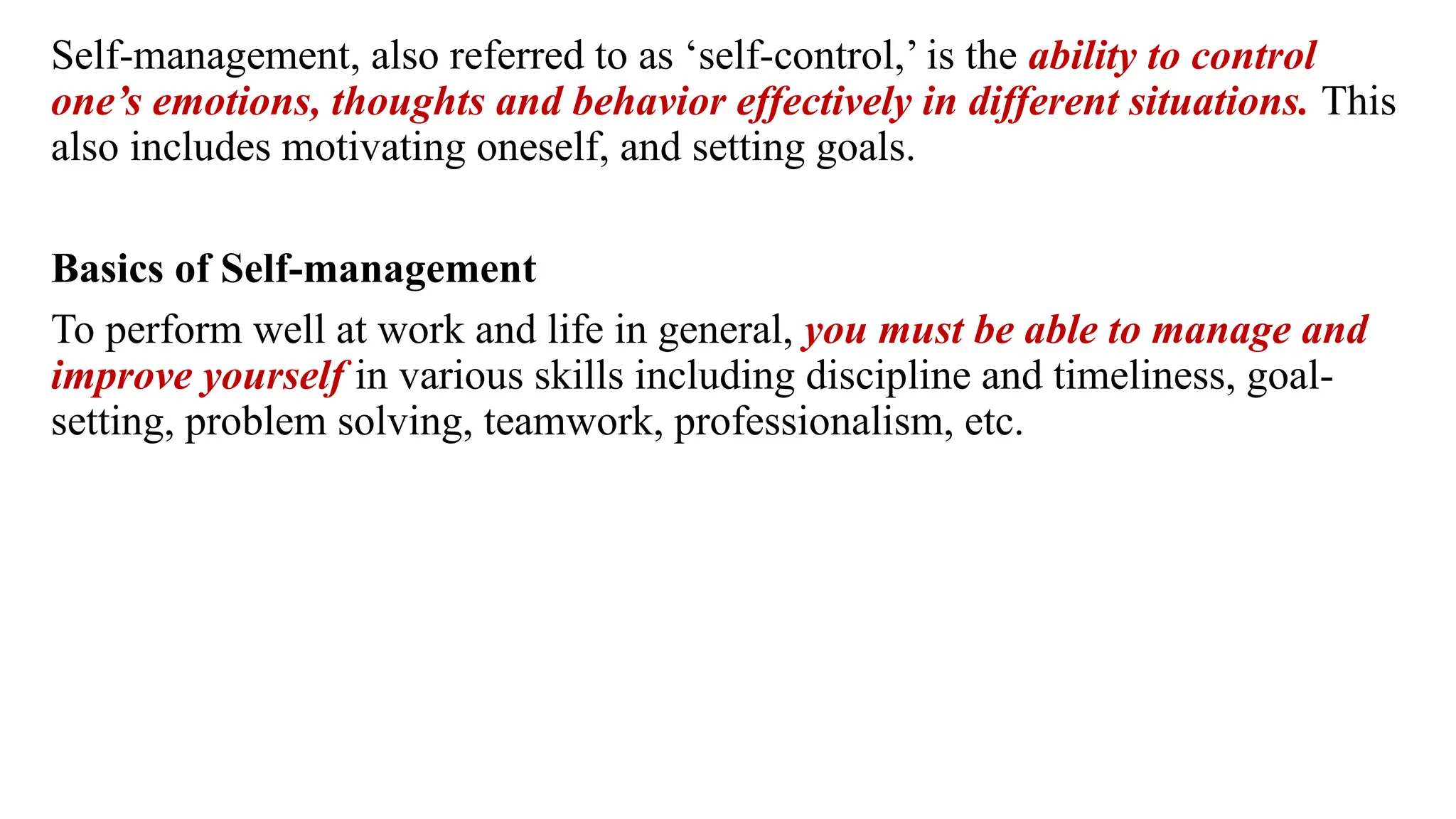 Class 10 employability SELF MANAGEMENT SKILLS.pptx